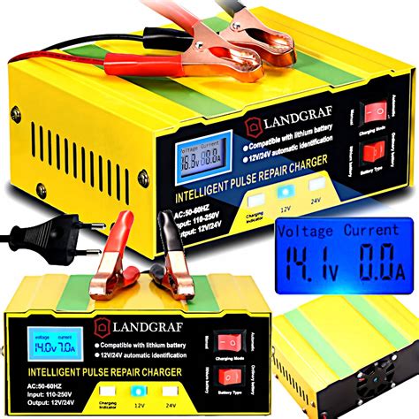 INTELIGENTNY PROSTOWNIK ŁADOWARKA AUTOMATYCZNA AKUMULATORA 12V 24V 10A