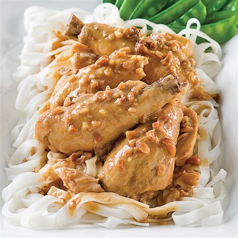 Poulet à la thaï sauce aux arachides Les recettes de Caty