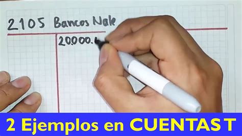 Como CONTABILIZAR Un PRESTAMO BANCARIO Con Cuentas T YouTube