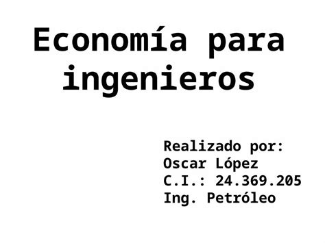 PPTX Mapa conceptual economía para ingenieros DOKUMEN TIPS