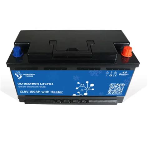 Ultimatron Batterie Lithium Sous Siège de 12 8V 150Ah LiFePO4 Smart BMS