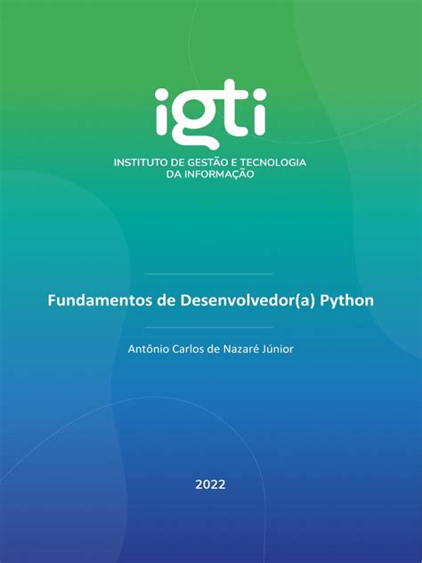 apostila módulo 1 bootcamp desenvolvedor a python pdf python linguagem de programação