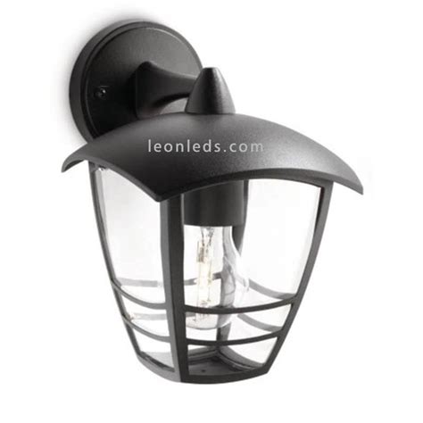 Aplique E Exterior Negro Mygarden Creek De Philips Leonleds