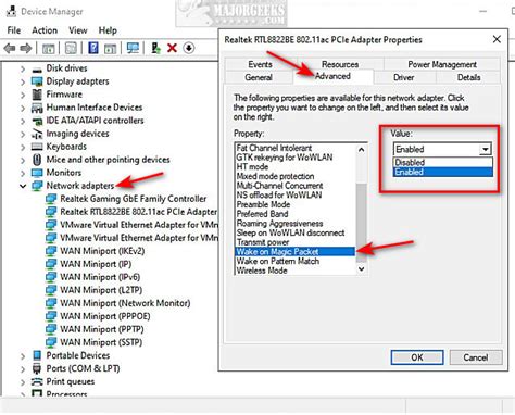 How To Enable Or Disable Wake On Lan In Windows Majorgeeks
