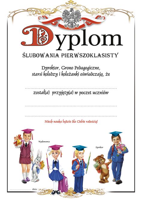 Dyplom Pasowania Na Ucznia A760 Veda Szkola Pl