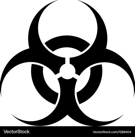 Biohazard Symbol Royalty Free Vector Image VectorStock