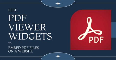 5 Best PDF Viewer Widgets To Embed PDF Files In Website For 2024