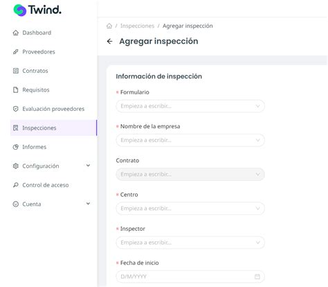 Módulo de inspecciones e incidencias Software Twind