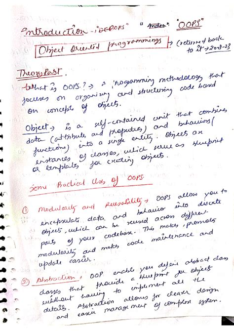 OOPS Notes Ghjvjvbjbnn Btech Cse 3rd Year Daa Studocu