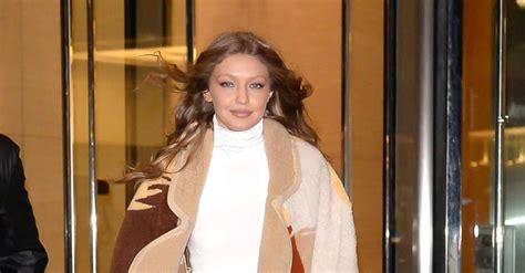 Gigi Hadid Two Sided Jeans Popsugar Fashion