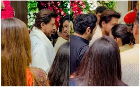 Shah Rukh Khan Hugs Shehnaaz Gill At CM Eknath Shinde S Ganpati Puja