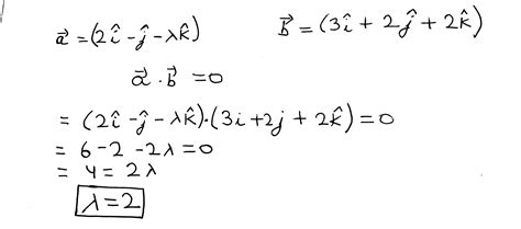 find the value of lambda for which the given planes are perpendicular to each other vec r