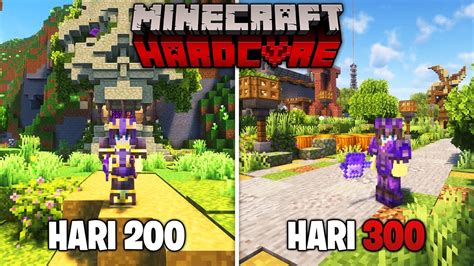 Aku Bertahan Hidup 300 Hari Di Minecraft Hardcore 1 21 YouTube