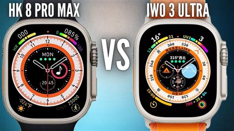 SMARTWATCH IWO 3 ULTRA VS HK8 PRO MAX Dois Dos Melhores Iwos