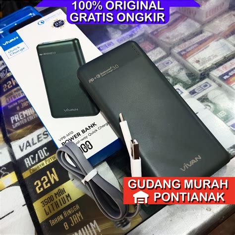 Jual Power Bank Vivan W Mah Vpb M Dual Way Quick Charge