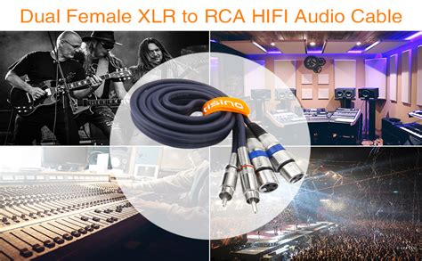 Tisino Cable Dual Xlr A Rca Cable De Conexi N De Xlr Hembra A Rca