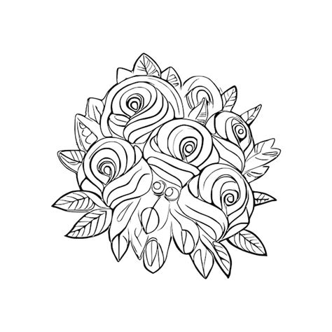 Hermosas rosas libro para colorear rosas página para colorear rosas