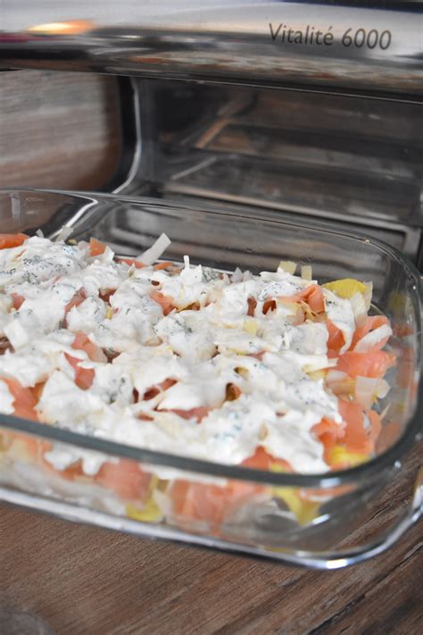 Gratin d endives au saumon fumé recette légère et facile