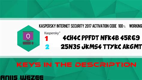 Kaspersky Internet Security Activation Code Working Youtube