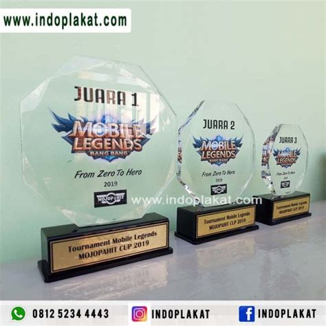 Piala Akrilik Trophy Akrilik Lomba Event Mobile Legends INDOPLAKAT