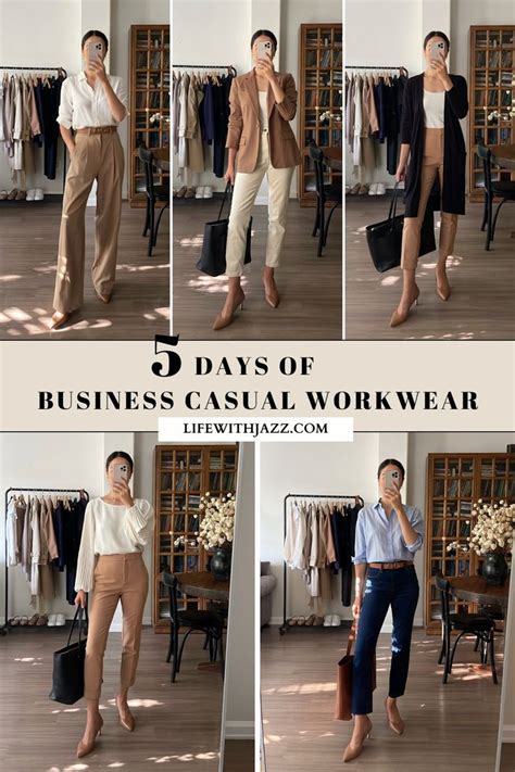LIFE WITH JAZZ Business Casual Outfits For Work Smart Casual Work
