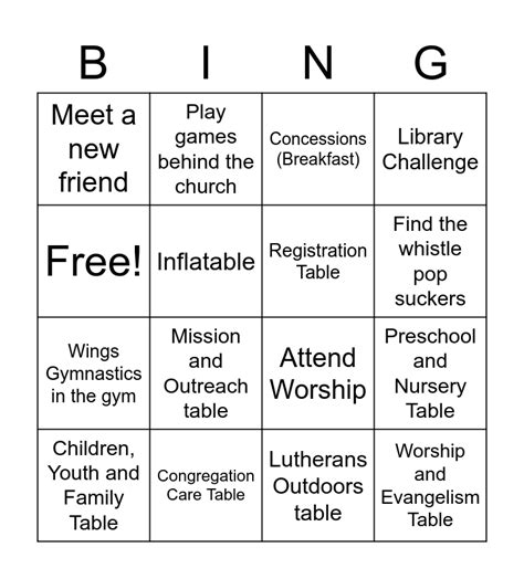 L I F T Bingo Card Bingo Card