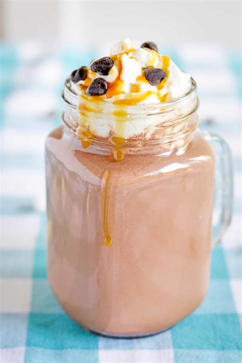 Boozy Hot Chocolate With Caramel Vodka