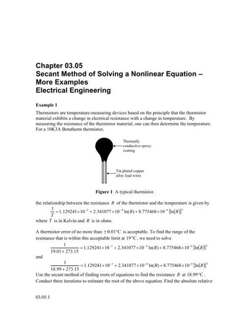 secant method of solving a nonlinear equation â more examples