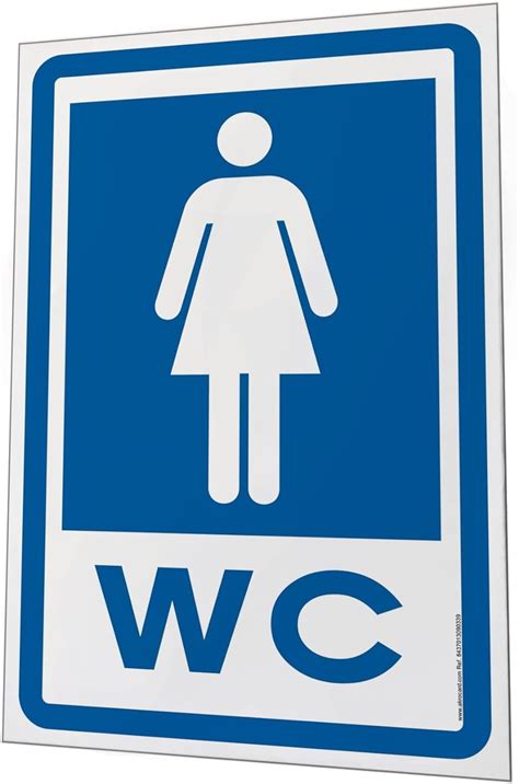 akrocard Cartel Resistente PVC WC Mujeres Señaletica de Aviso