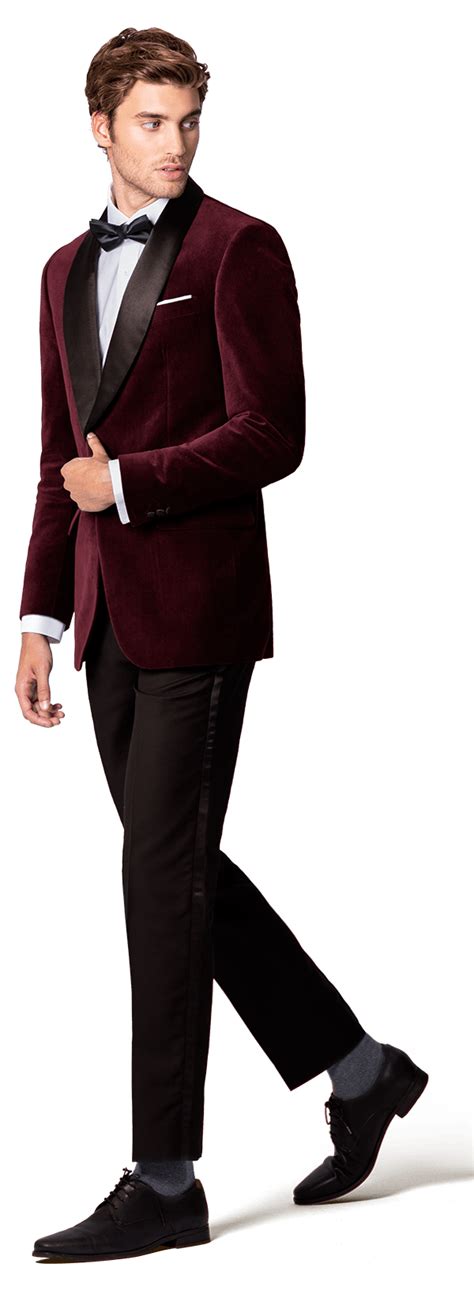 Bordeaux Roter Samt Limited Edition Sakko