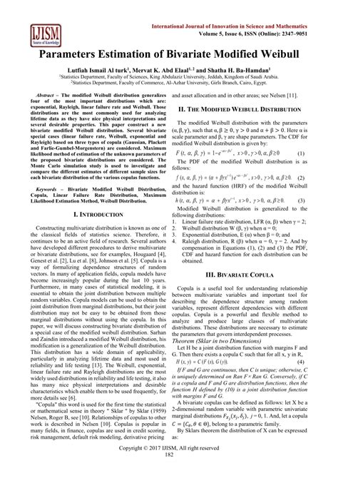 pdf parameters estimation of bivariate modified weibull
