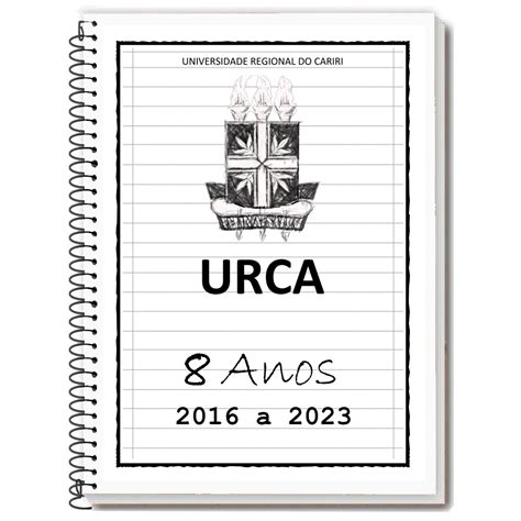 URCA 2023 2024 Apostila de Provas Gabarito Folhas de Redação