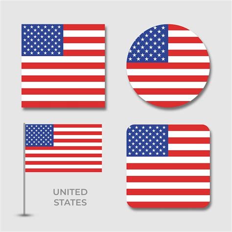 Escenografía de banderas estados unidos Archivo PSD Premium