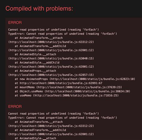 Reactjs ForEach Loop Failing On React Native Stack Overflow
