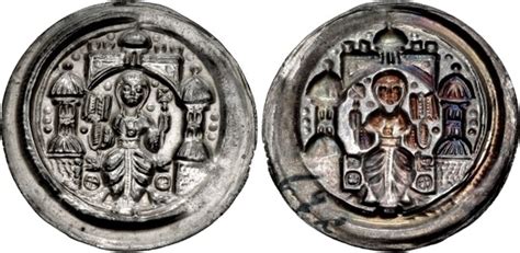 Denier Bracteate Beatrix II Of Winzeburg Frederick II Of Sachsen