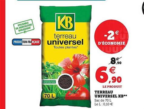 Promo Terreau Universel Kb Chez Hyper U Icatalogue Fr