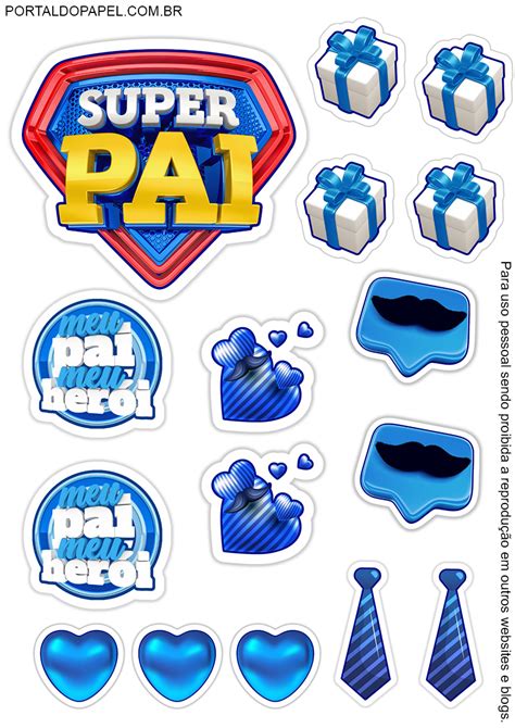 Topos De Bolo Dia Dos Pais Para Imprimir