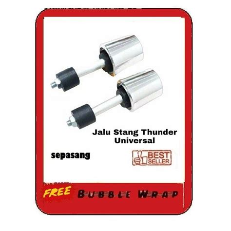 Jalu Stang Bandul Chrome Full Besi Universal Motor Thunder Ninja Fu