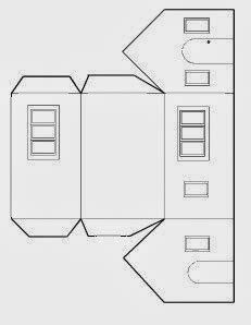 Molde De Casas De Papel Para Montar