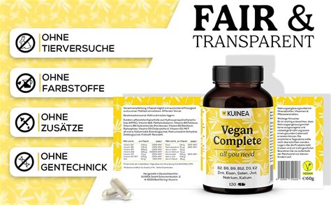 Vegan Complex ALL YOU NEED Multivitamin für Veganer Vitamin B12 D3