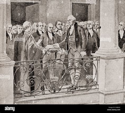 L Inauguration De George Washington Le 30 Avril 1789 George