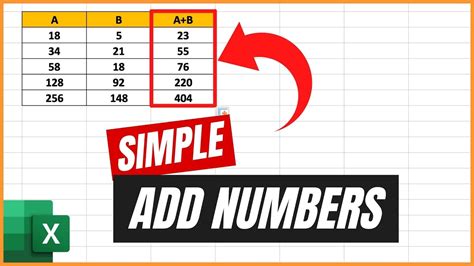 How To Add Numbers In Excel YouTube