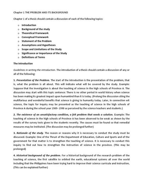 chapter 1 the problem and its background pdf theory conceptual framework