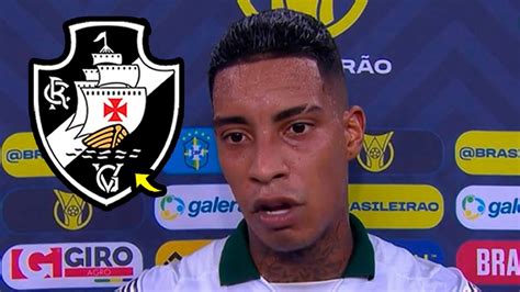 OLHA OQUE O ALEF MANGA FALOU APÓS ACERTO O VASCO DA GAMA NOTICIAS
