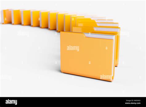 Computers Folder Stack Files Raw Isolated On White Background 3d