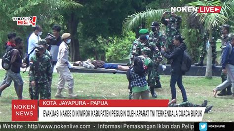 EVAKUASI NAKES DI KIWIROK KABUPATEN PEGUBIN TERKENDALA CUACA BURUK