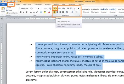 Creating Bespoke Bullet Points In A Word Document Va Pro Magazine