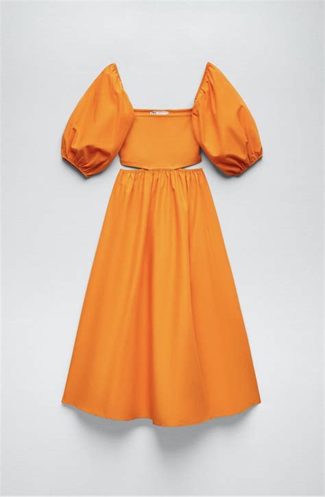 Vestido Naranja Cut Out Los 20 Vestidos De Zara Mango Y Massimo
