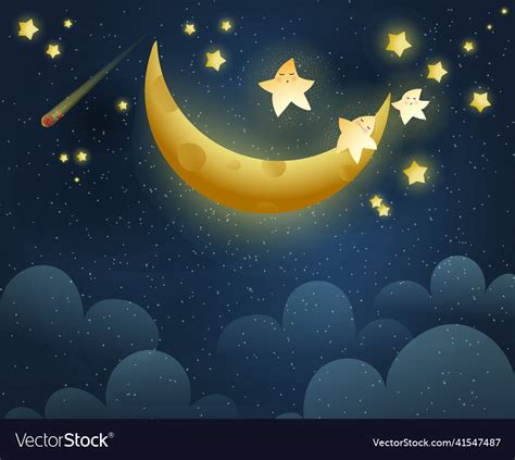 Share More Than 79 Night Sky Moon And Stars Wallpaper Best In Coedo