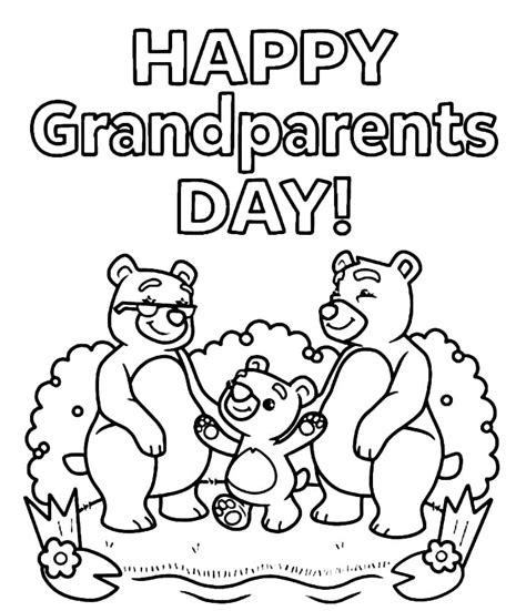 Free Coloring Pages For Grandparents Day